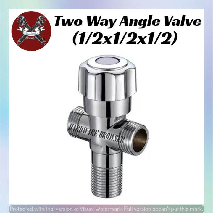 0710 1PCS Chicago Two Way Angle Valve (1/2x1/2x1/2) Stainless Angle ...