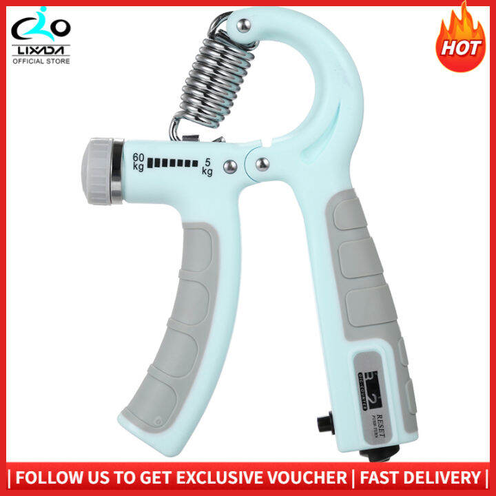 [Lixada Official ] Hand Gripper Adjustable Resistance Hand Grip ...