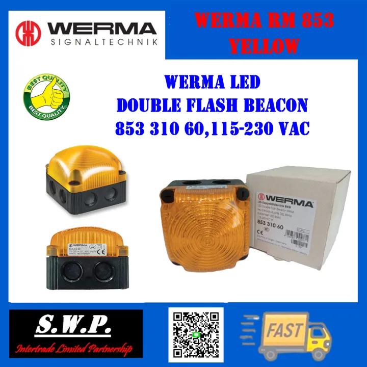 Werma RM 853 Yellow Multiple Effect Beacon, 115-230 VAC | Lazada.co.th