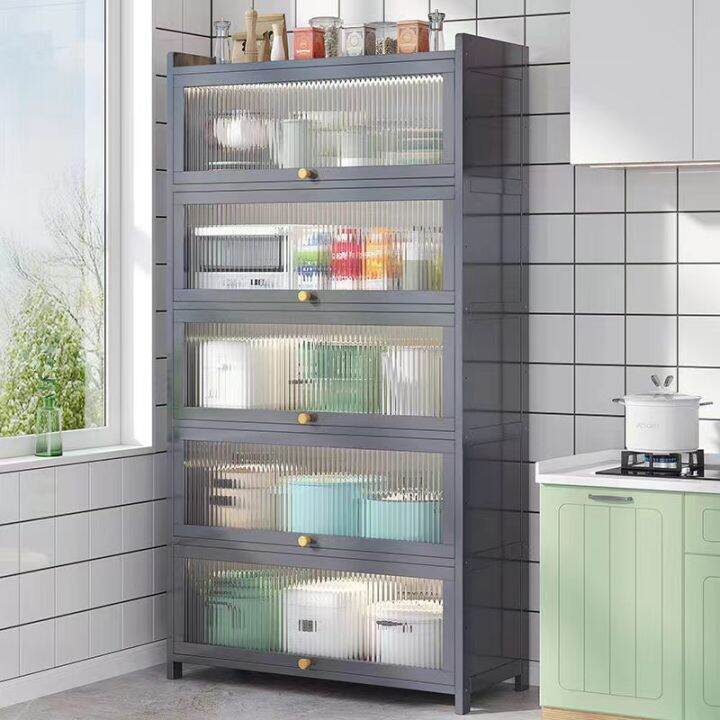 Storage racks Floor-to-ceiling multilevel storage cabinets with doors ...