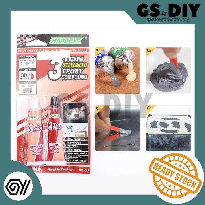 Hardex HE-30 3 Ton Steelweld Epoxy Compound, Metal Epoxy🐅Sebatian ...