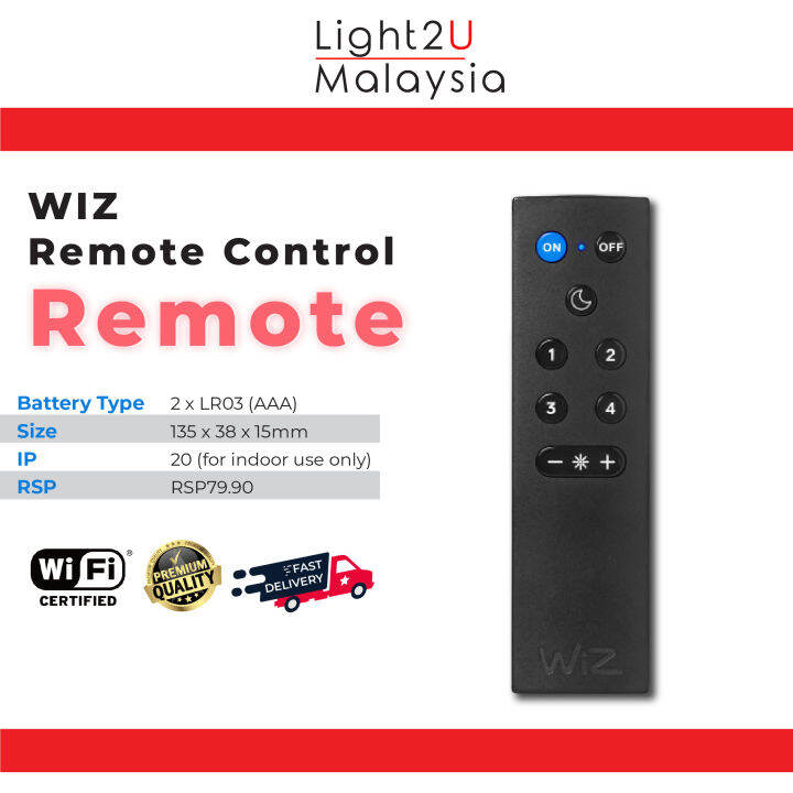 WIZmote - Remote Control for Philips WIZ Connected Setup | Lazada