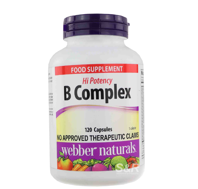 Webber Naturals Hi Potency B Complex Food Supplement 120pcs | Lazada PH