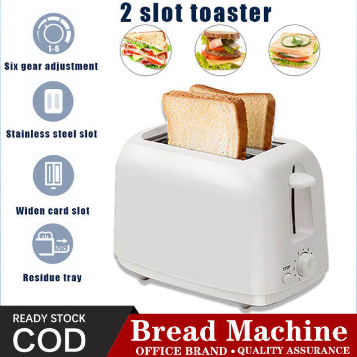 24 hours Ship Bread Toaster 2 Slot Multi-function Toaster Machine ...