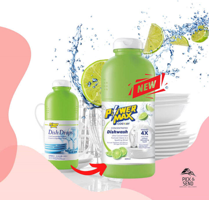 PowerMax PowerMax Concentrated Dishwash Dish Drop x1 Bottle | Lazada