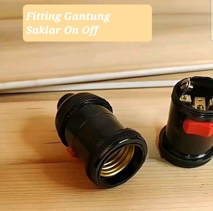 Fitting Lampu Gantung Saklar On Off Fitting Gantung E27 | Lazada Indonesia