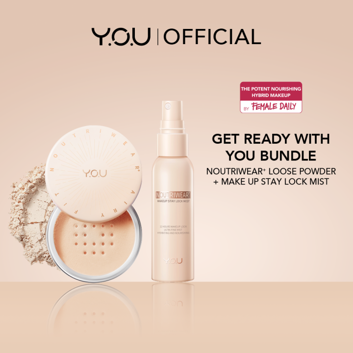 Get Ready With YOU Bundle | Noutriwear Loose Powder + Makeup Stay Lock ...
