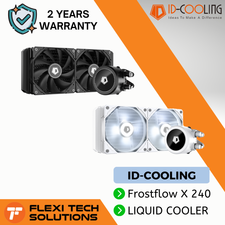 Flexi Tech ID-COOLING Frostflow X 240 Lite Black / Snow AIO Liquid Cooler | Lazada