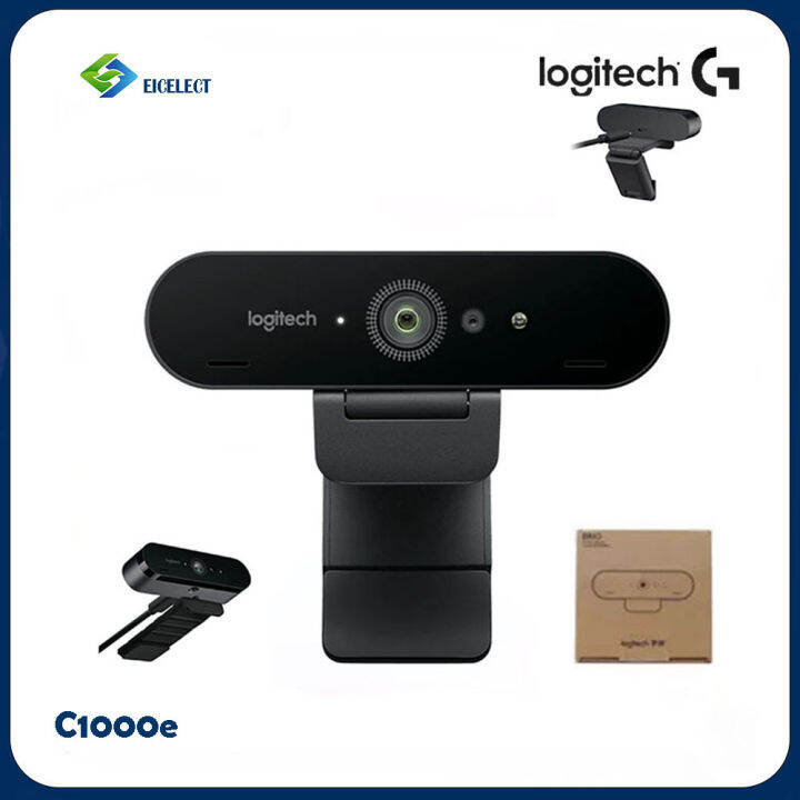 เว็บแคม Logitech BRIO C1000e 4K HD ดั้งเดิมสำหรับการประชุมทางวิดีโอการ ...