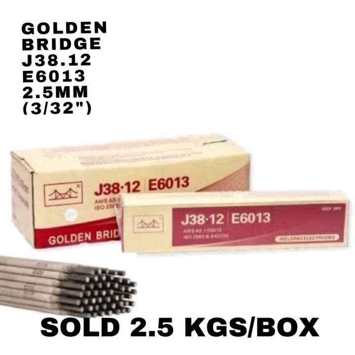 GOLDEN BRIDGE WELDING ROD 3/32(J38.12 E6013) 2.5X300MM 1 BOX 2.5 KG ...