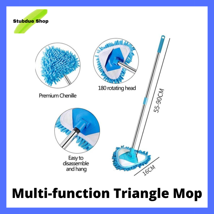 Multi-Purpose Spin Rotatable Triangle Mop Floor Mop / Ceiling Mop ...