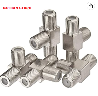 Simple Coaxial F Type TV Antenna Cable Splitter Combiner T Type Split ...