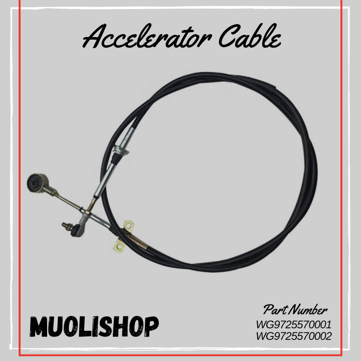 𝙈𝙐𝙊𝙇𝙄 SINOTRUK HOWO PARTS Accelerator Cable Howo Truck Parts Accelerate Cable WG9725570001 ...