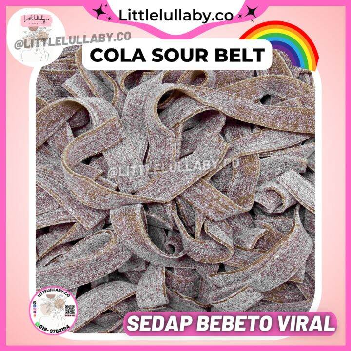 Halal Bebeto Cola Sour Belt Sweet Candy Gummy Tidbits Snack Gummi Jelly ...