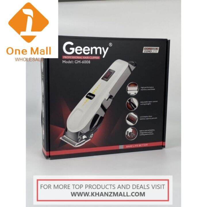 [ One Mall ] % original GEEMY GM-6008 PROFESSIONAL HAIR CLIPPER | Lazada