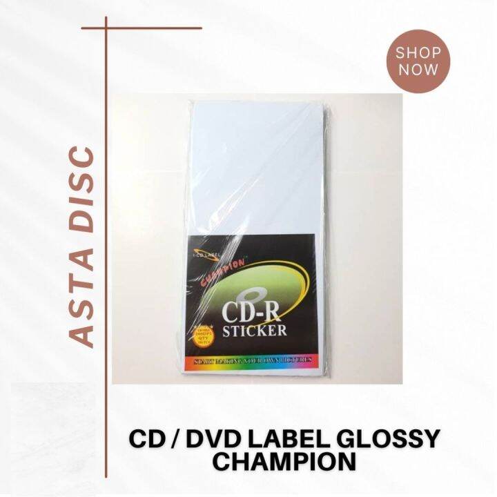 CD / DVD LABEL GLOSSY CHAMPION | Lazada Indonesia