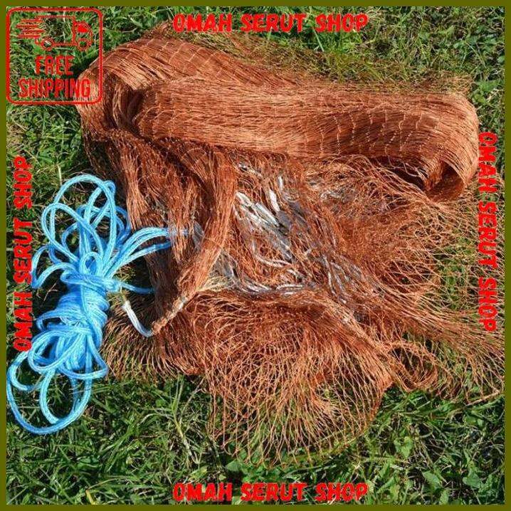 Jala Lempar Jaring Ikan Udang Kepiting Bahan Kain Tinggi 3 Meter ...