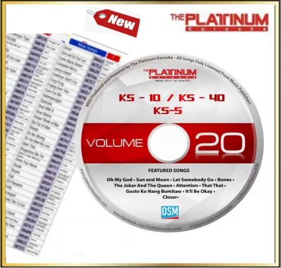 platinum original CD ks10 /kbox2 /junior2/ks40 vol. 20 | Lazada PH