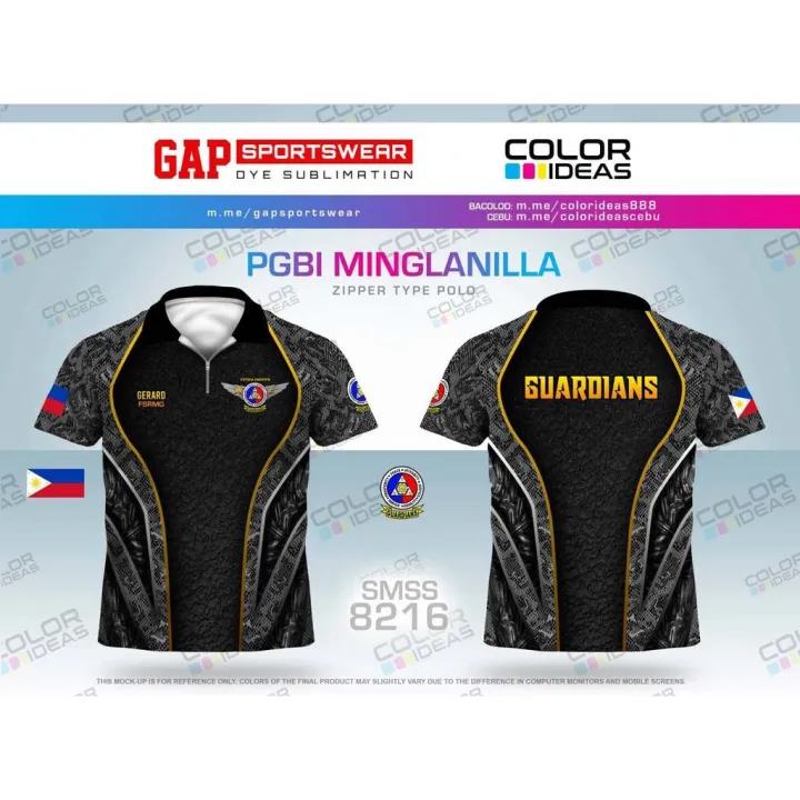 PGBI GUARDIANS 3D POLO SHIRT Fully sublimated Shirt PGBL16 | Lazada PH