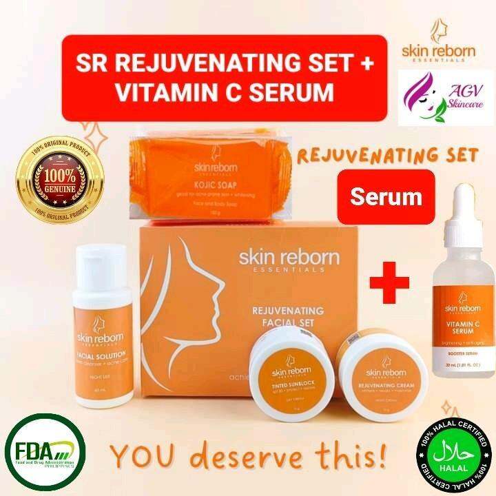 SKIN REBORN REJUVENATING SET PLUS VITAMIN C SERUM 30ML | Lazada PH