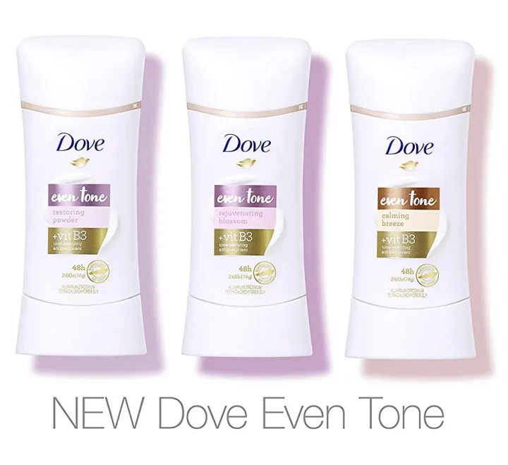 Dove Even Tone Antiperspirant Deodorant for Uneven Skin Tone Restoring ...