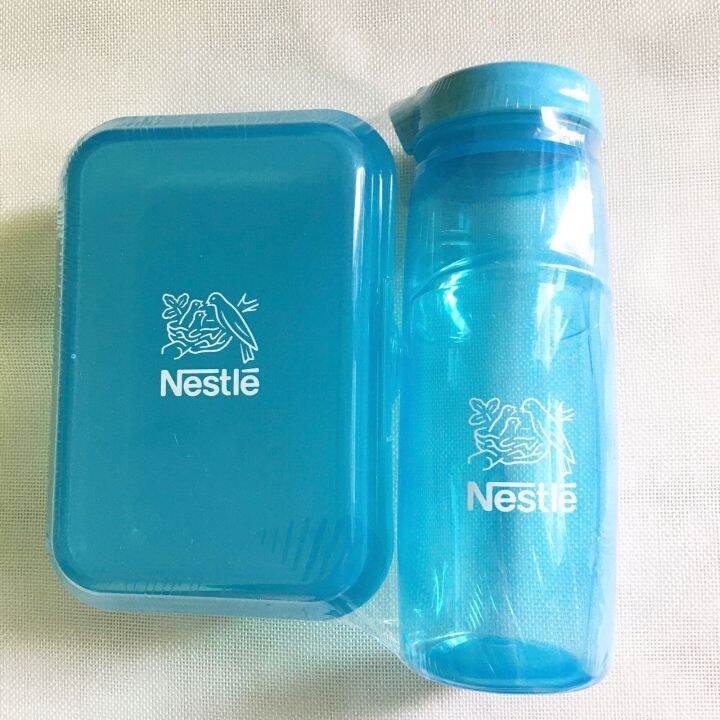 Container Kontainer Lunch Box Kotak Makan Set dan Botol Minum Nestle ...