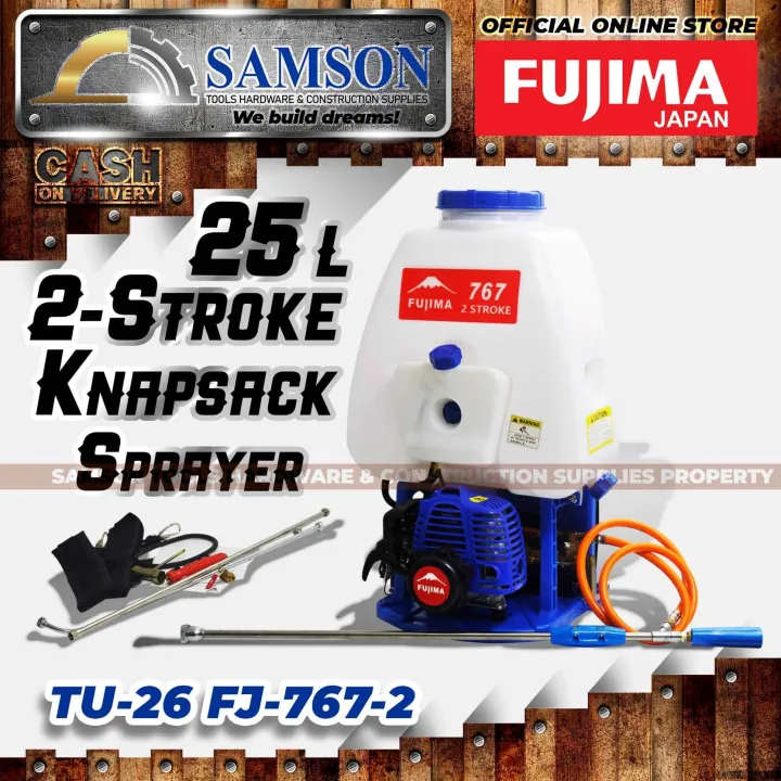FUJIMA Japan 2 Stroke Knapsack Power Sprayer (TU-26 FJ-767-2) *SAMSON ...