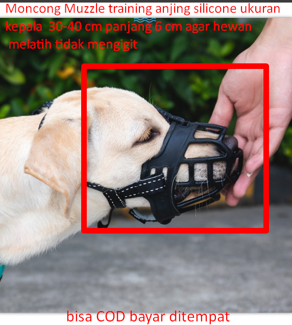 Moncong Muzzle training anjing silicone ukuran kepala 30-40 cm panjang 6 cm agar hewan melatih ...