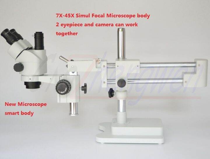FYSCOPE NEW SMART MICROSCOPE 7X-45X 50/50 Split Simul-Focal Microscope ...