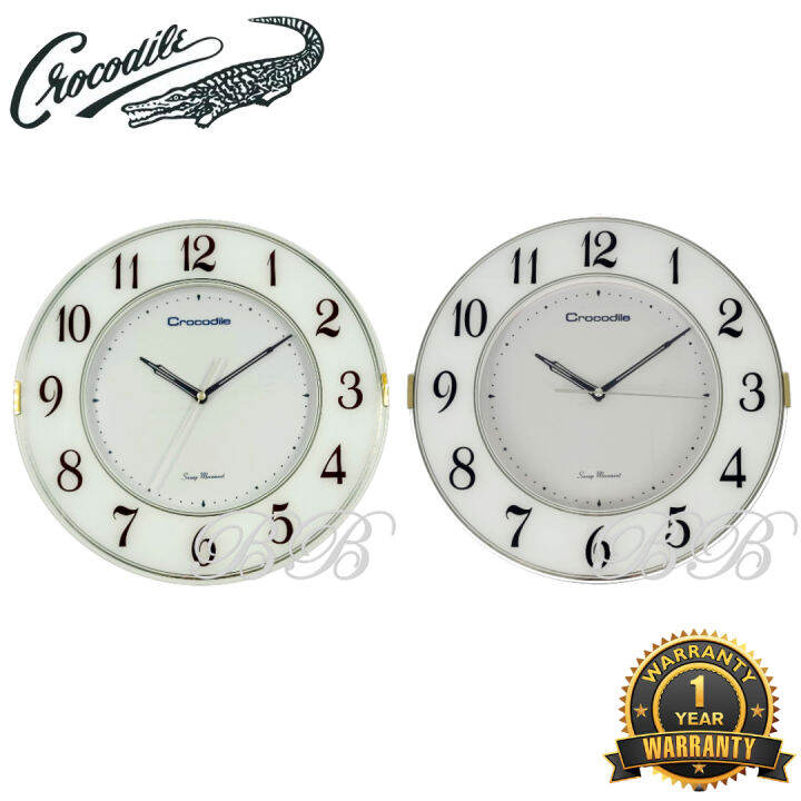 100% ORIGINAL CROCODILE Quiet Analogue Wall Clock (Jam Dinding) CW8155 ...