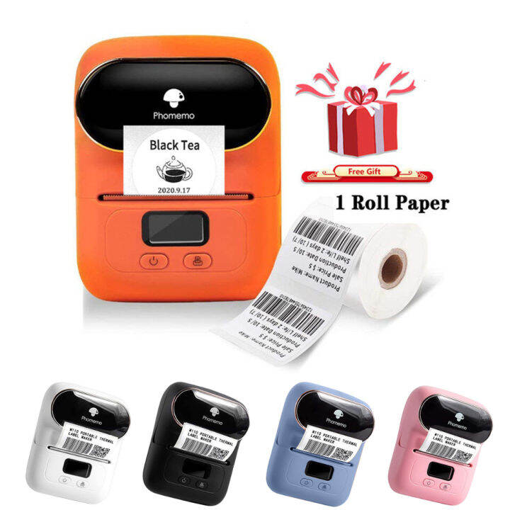 Phomemo M110 Label Maker Bluetooth Thermal Sticker Label Printer Apply ...