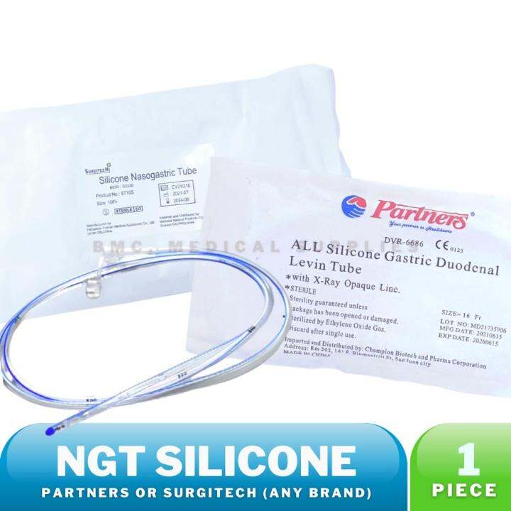 NGT Silicone Nasogastric Tube | Surgitech or Partners | Lazada PH