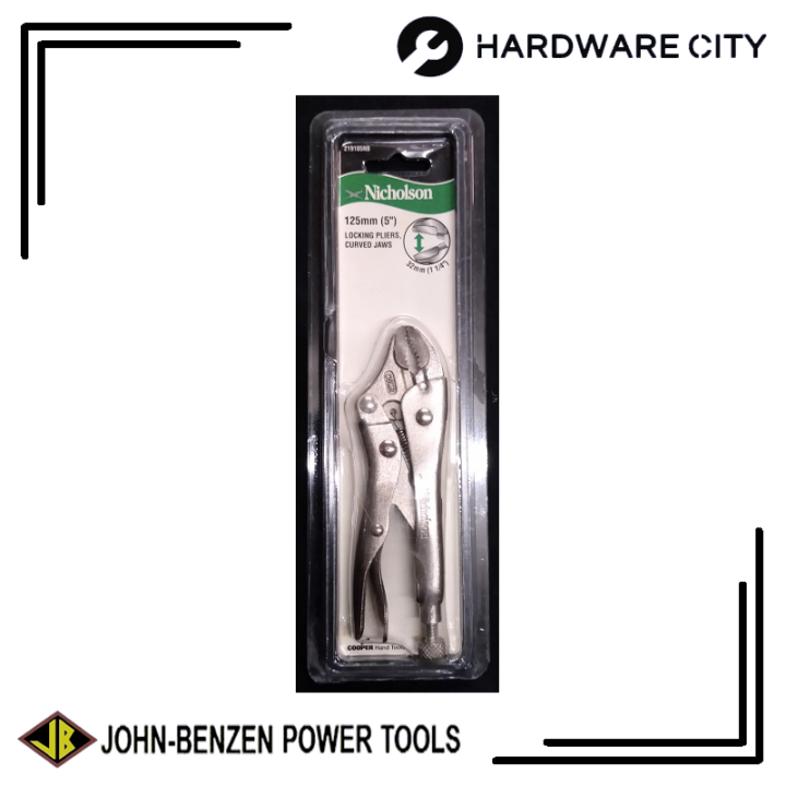 Nicholson Curved Jaw Locking Plier 5 with Wire Cutter | Lazada PH