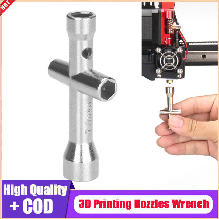 🎄คุณภาพสูง🎄 M2 M2.5 M3 M4 3D การพิมพ์หัวฉีดประแจสกรู Nut Hexagonal ...