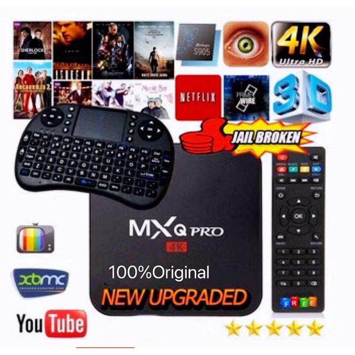 ready stock 100 OriginaL Android TV Box 16 128G Pro Smart Box 4K Ultra ...