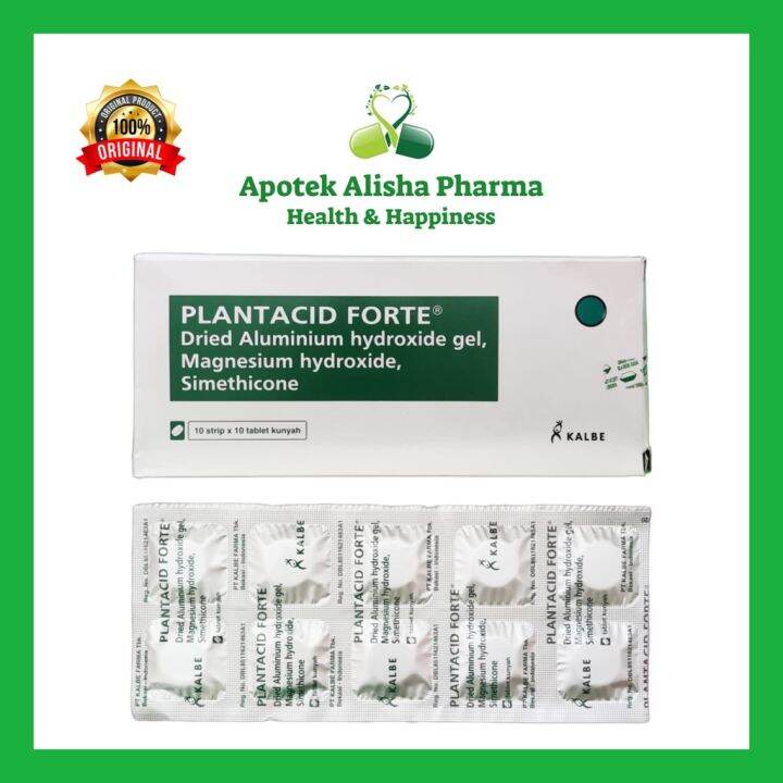 Plantacid Forte Tablet (Strip 10tablet) - Plantasid Forte Antasida ...