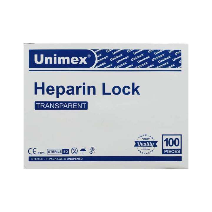 Unimex Heparin Lock Transparent (100Pcs/Box"s) | Lazada PH