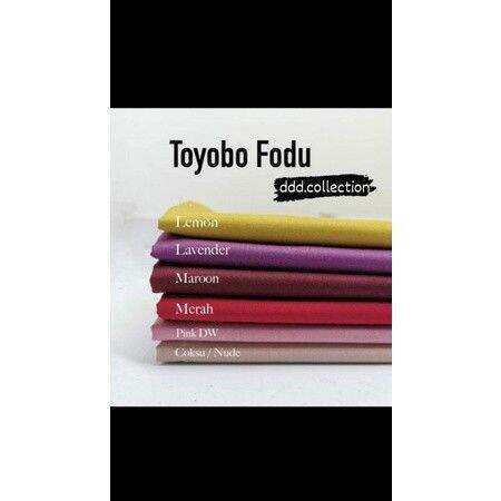 PROMO.!! Kain/bahan TOYOBO FODU thomson ORIGINAL full warna | Lazada ...