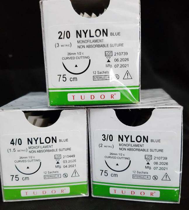 TUDOR NYLON MONOFILAMENT NON- ABSORBABLE SUTURE 12PCS/BOX | Lazada PH