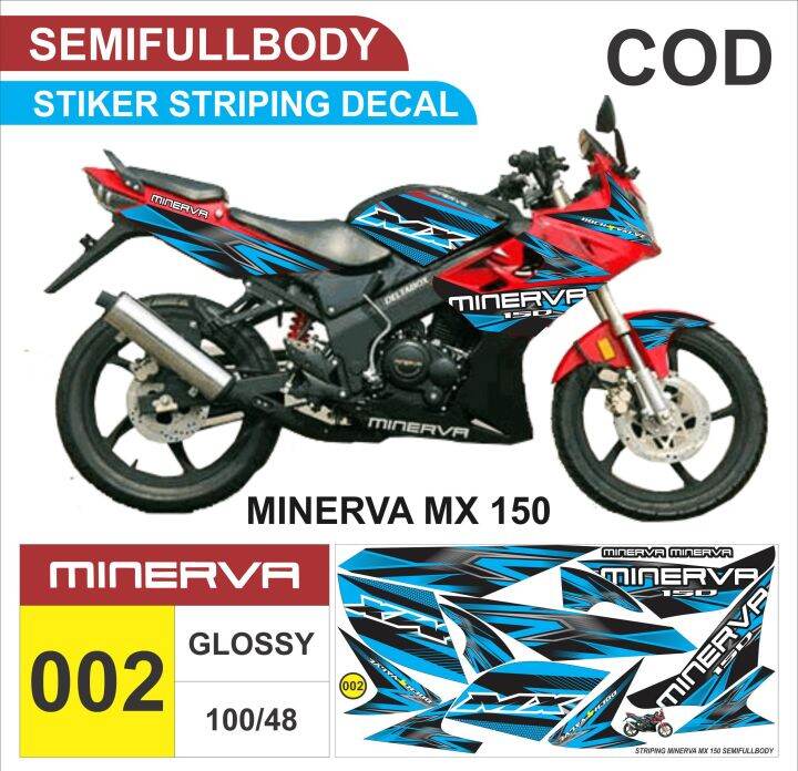 striping Minerva 150 MX decal Minerva 150 MX variasi Minerva 150 MX | Lazada Indonesia