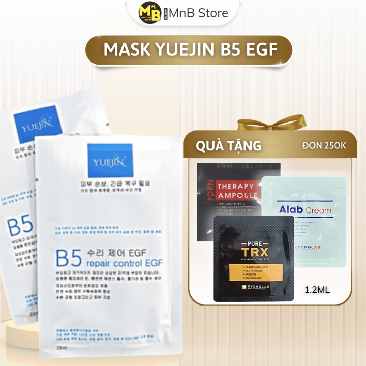 Mặt nạ giấy phục hồi làm dịu da Yuejin B5 Repair Control EGF 25ml Mask ...