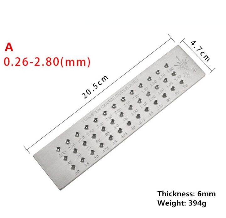 Tungsten Carbide Wire Drawplate Gold and Silver Jewelry Making Round ...