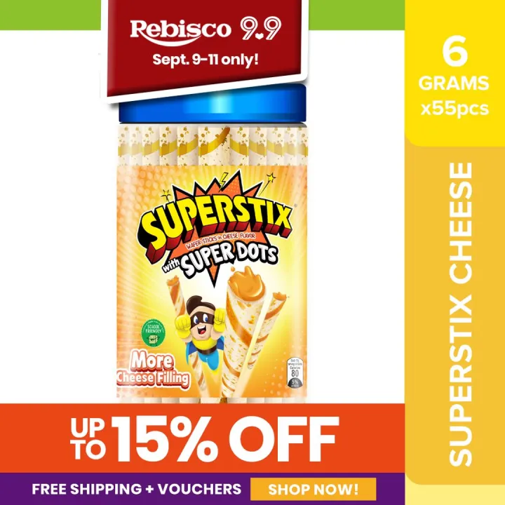 Superstix Cheese Jr with More Filling 6g x 55pcs (330g) | Lazada PH