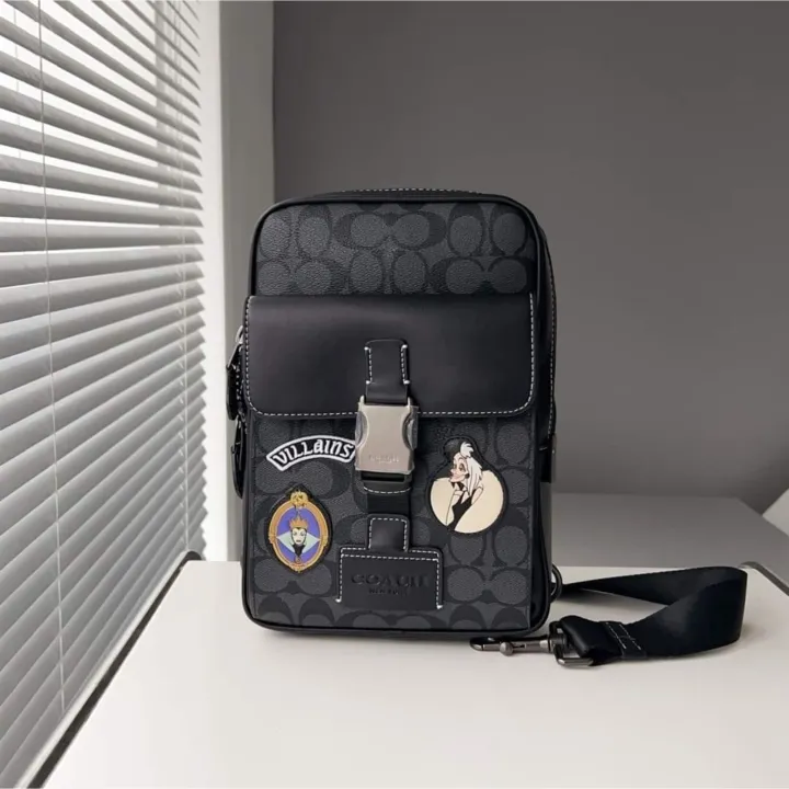 Coach Disney X Coach Track Pack In Signature Canvas With Patches CC113 ...