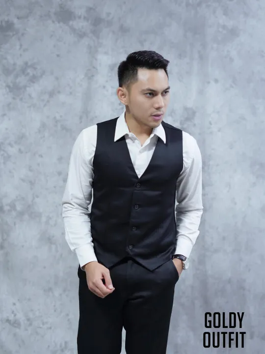 GOLDY OUTFIT – Rompi / Vest Hitam | Lazada Indonesia
