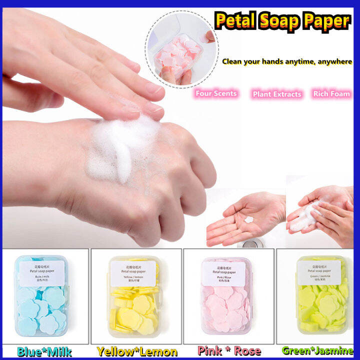 Travel Soap Paper Hand Washing Bath Cleaning Soap Disposable Fragrance ...