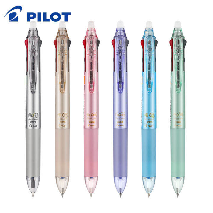 PILOT LKFB-60EF Tri Color Press Erasable Pen 0.5mm Classic Red Blue ...
