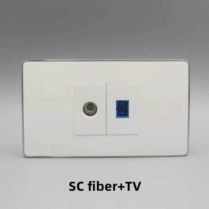 120 type SC fiber + TV socket panel information TV combination socket ...