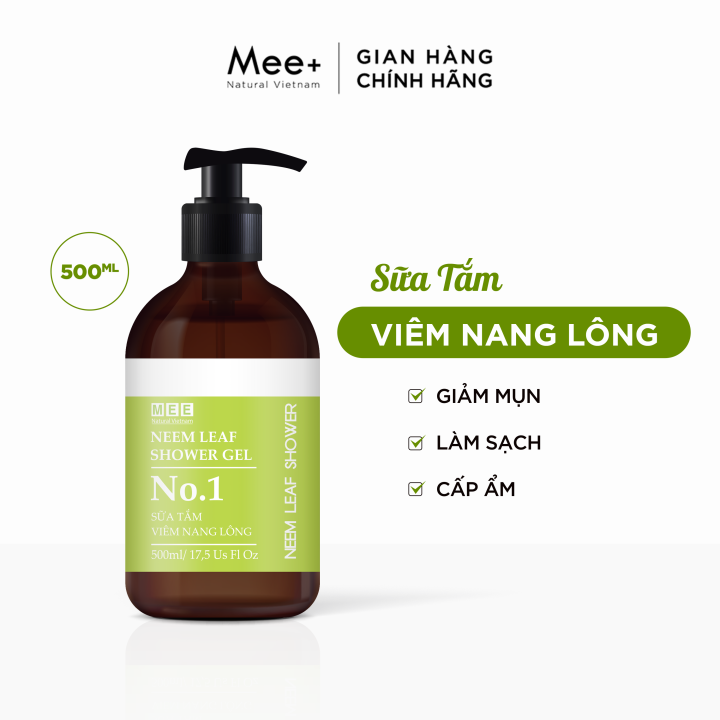 Sữa Tắm Chuyên Biệt Viêm Nang Lông Neem MEE NATURAL 500ml | Lazada.vn