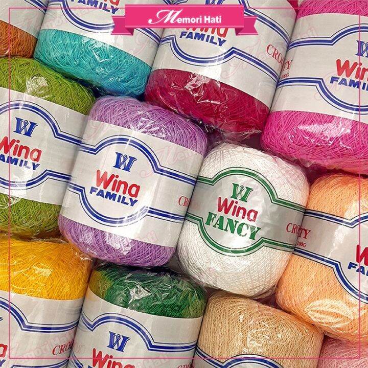 100g Benang Kait Wina Family Yarn / 38 warna | Lazada
